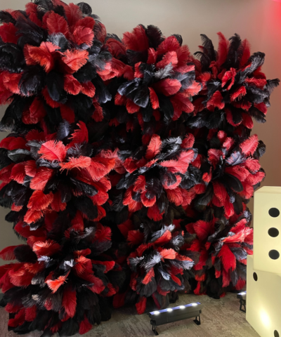 Feather wall backdrop “Lotus” - RentalCenterpiece